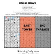 Royal Rows Cross Stitch Method - Stitching Daily